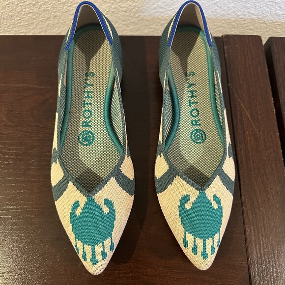 Rothy's | Shoes | Rothys Point Flat Moroccan Green Size 6 Never Worn ...